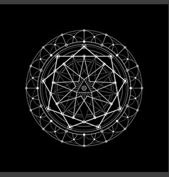 Sunlight triangle geometry Royalty Free Vector Image