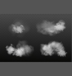 Air water spray realistic mist steam and cloud Vector Image