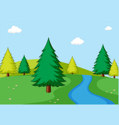 A simple nature scene Royalty Free Vector Image
