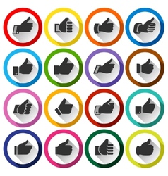 Thumb up and down Royalty Free Vector Image - VectorStock