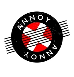 Annoy rubber stamp Royalty Free Vector Image - VectorStock
