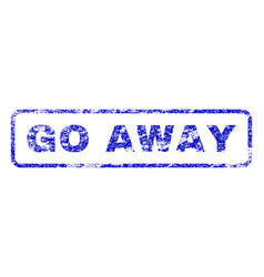 Go away rubber stamp Royalty Free Vector Image