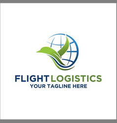 Shipping logistics logo Royalty Free Vector Image