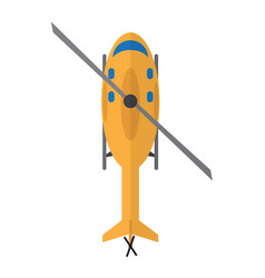 Helicopter top view Royalty Free Vector Image - VectorStock