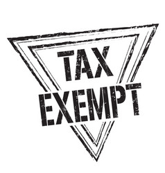 Tax exempt grunge rubber stamp Royalty Free Vector Image