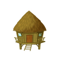 Cartoon hut Royalty Free Vector Image - VectorStock