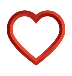 Heart isometric 3d icon Royalty Free Vector Image