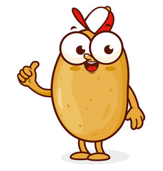 Cute choco chip cookies cartoon Royalty Free Vector Image
