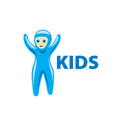 Two kids playing in the tube Royalty Free Vector Image