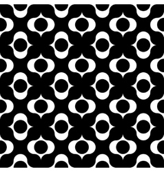 Seamless black and white rounded mosaic Royalty Free Vector