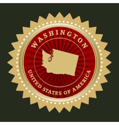 State Map of Washington DC Royalty Free Vector Image