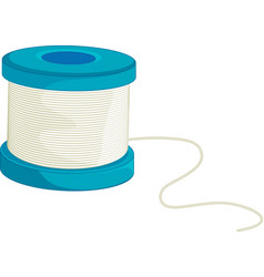 Set of spool of cartoon colorful thread equipment Vector Image