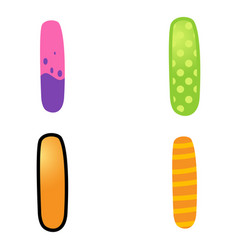 Letter i words educational task for children Vector Image