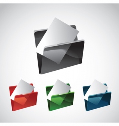 Folder and file Royalty Free Vector Image - VectorStock