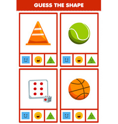 Education game for children logic table cartoon Vector Image