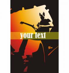 Music kids band on concert scene Royalty Free Vector Image