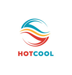 Hot and cold wallpaper Royalty Free Vector Image