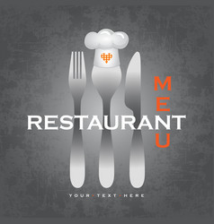 Restaurant menu design template - luxury style Vector Image