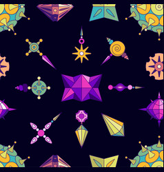 Pattern on space topic Royalty Free Vector Image
