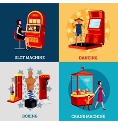 Jukebox - automated retro music-playing machine Vector Image