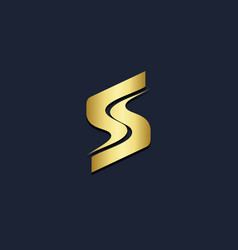 S initial company logo Royalty Free Vector Image