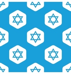 Star of david pattern simple style Royalty Free Vector Image