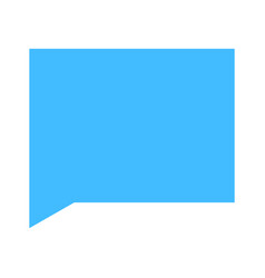 Rectangle blank speech bubble sign or empty map Vector Image