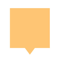 Blue blank speech bubble icon Royalty Free Vector Image