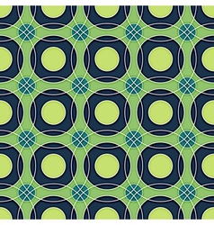 Abstract green circles frame seamless pattern Vector Image