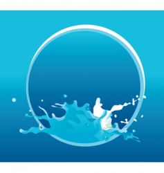 Water splash circle Royalty Free Vector Image - VectorStock