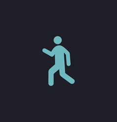 Walk computer symbol Royalty Free Vector Image