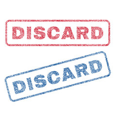 Discard text rubber stamp Royalty Free Vector Image