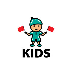 Kid using technology Royalty Free Vector Image