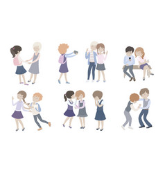 School class behavior Royalty Free Vector Image