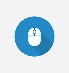 Reload Flat Blue Simple Icon with long shadow Vector Image