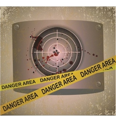 Bloody target Royalty Free Vector Image - VectorStock
