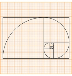 Golden ratio design template Royalty Free Vector Image