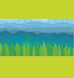 Forest game background 2d application Royalty Free Vector