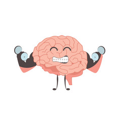 Brain characters king winner making sport Vector Image