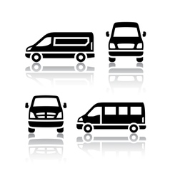 Mini-bus set Royalty Free Vector Image - VectorStock