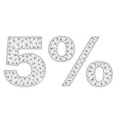 Polygonal carcass 101 text caption Royalty Free Vector Image