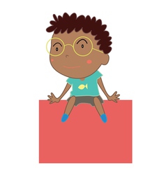 Simple child cartoon Royalty Free Vector Image