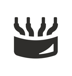 Fiber cable icon isometric icon Royalty Free Vector Image