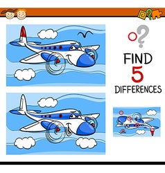 Find differences task for kids Royalty Free Vector Image