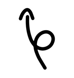 Right arrow symbol icon for web and application Vector Image