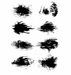 Set of different grunge brushes Royalty Free Vector Image