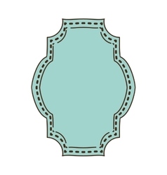 Vintage frame icon with rectangular shape Vector Image