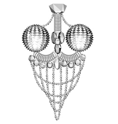 Table lamp with crystal Royalty Free Vector Image