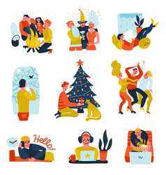 Extraversion and introversion set Royalty Free Vector Image