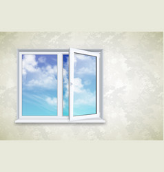 Arch windows realistic icon set Royalty Free Vector Image